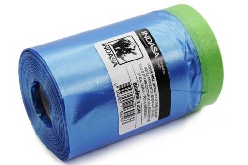 Maskująca Lakiernicza Folia Malarska z Taśma INDASA Cover Roll 60cm ...