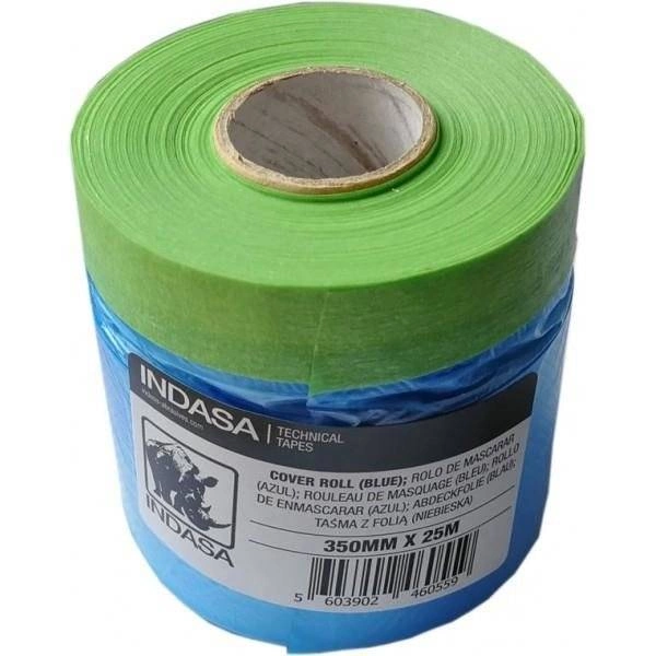 Maskująca Lakiernicza Folia Malarska z Taśma INDASA Cover Roll ...
